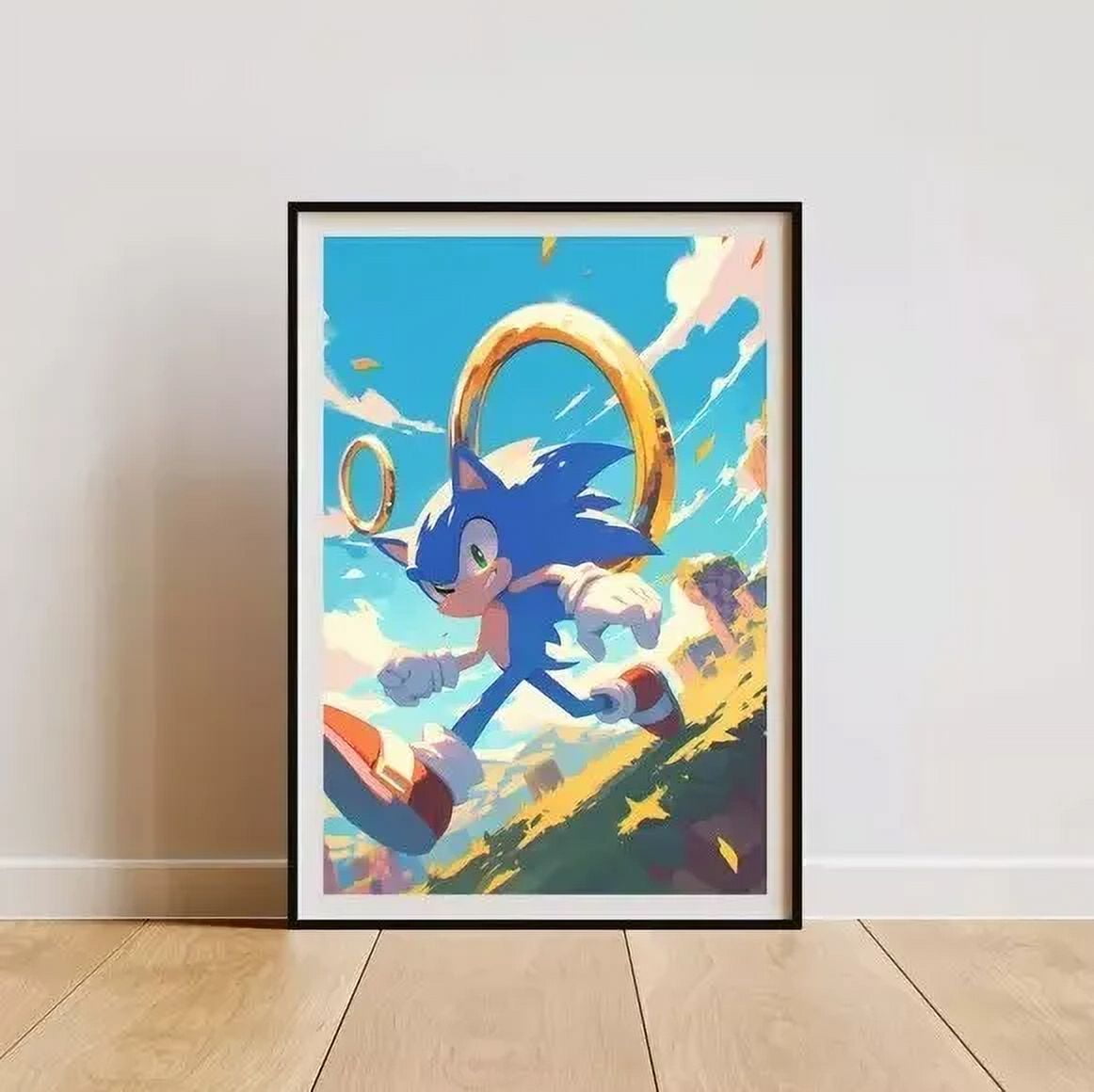 Sonic - Poster On The Famous Video Game Hero - Sonic - Ramen - Knuckles ...