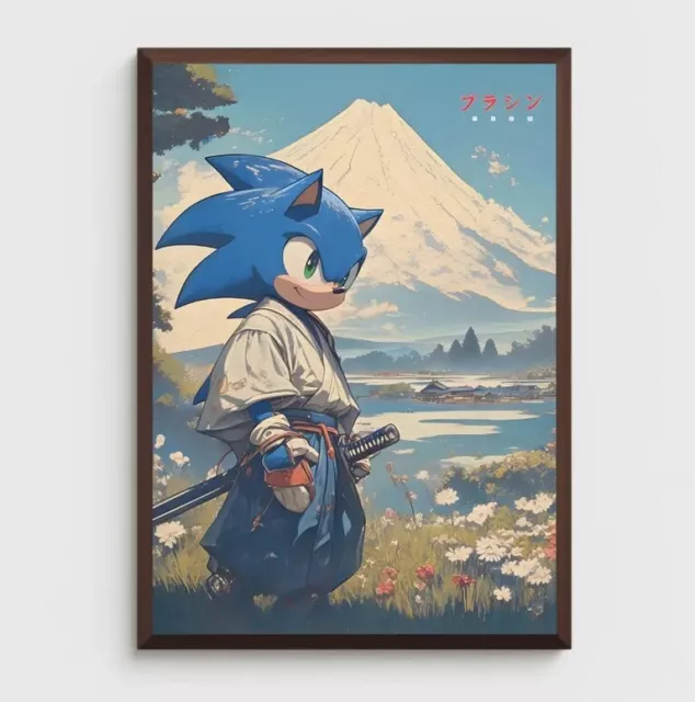 Sonic Poster Retrogaming, Sonic Running, Sonic Poster, Super Smash Bros ...