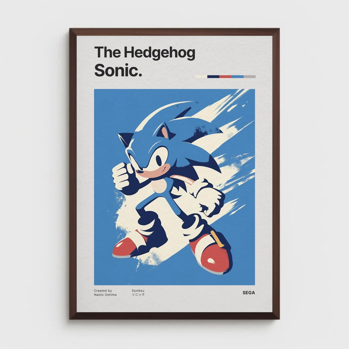 Sonic Poster Retrogaming, Sonic Running, Sonic Poster, Super Smash Bros ...