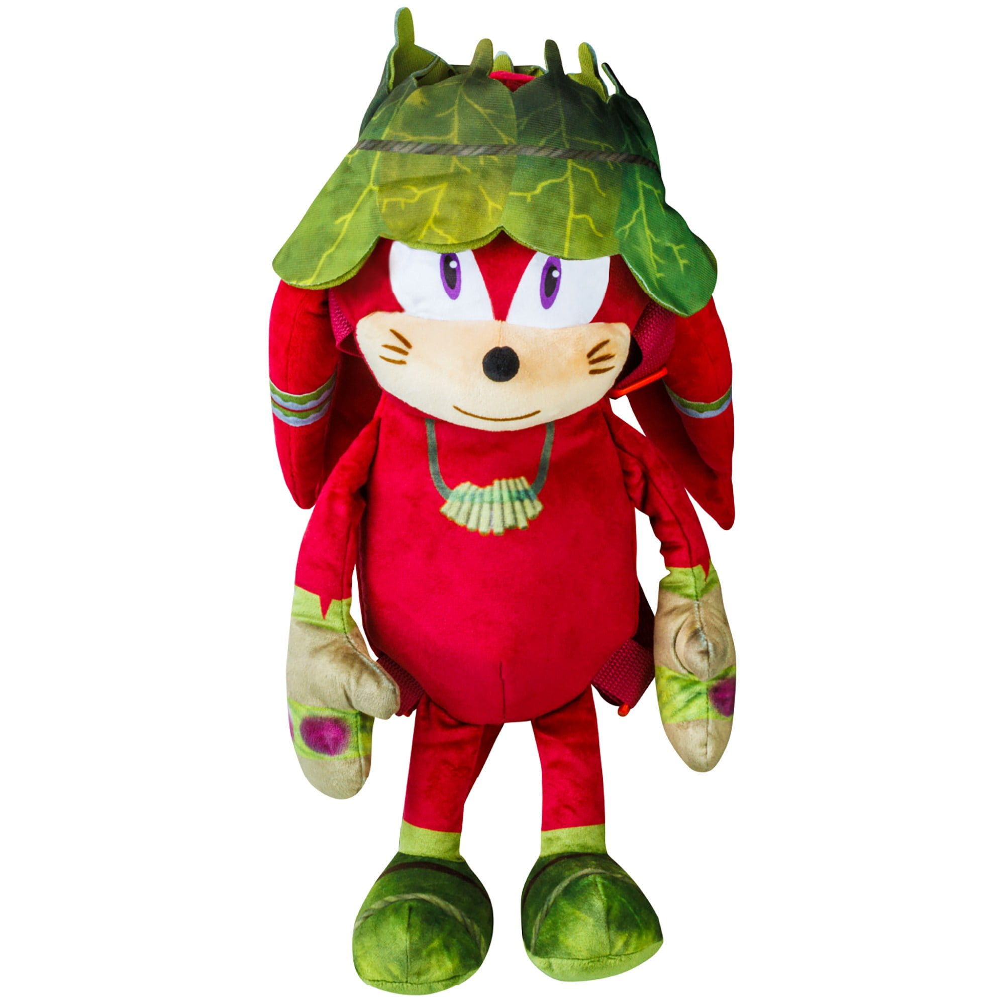 SEGA Sonic Prime Plush Backpack - 15 Gnarly Knuckles - Walmart.com