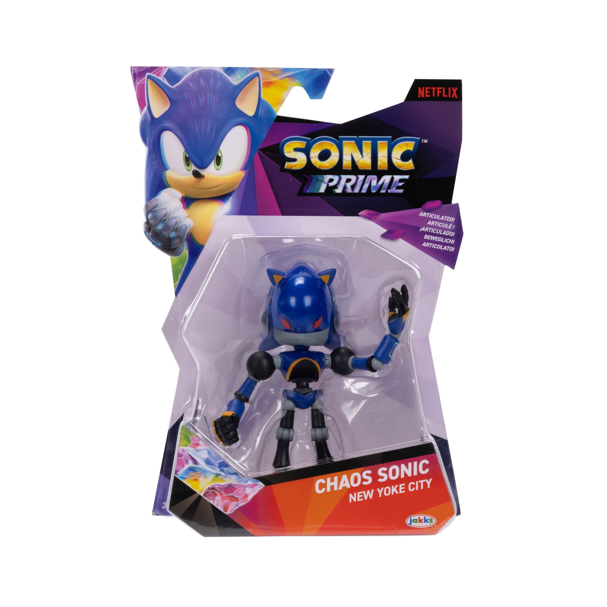 "Sonic Prime - 5"" Action Figure - Chaos Sonic by Chaos Council ...