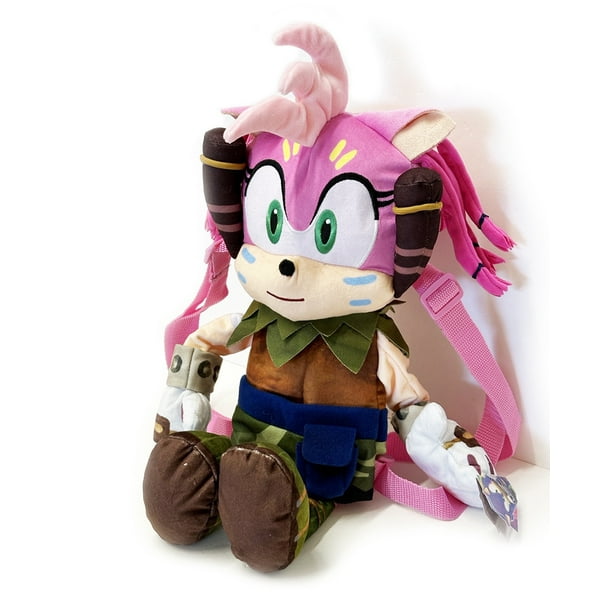 Sonic Prime Amy Thorn Rose 17" Plush Backpack - Walmart.com