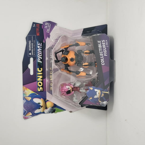 Sonic Prime Collectible Figures 2 Pack Alpha Grim Sonic and Rusty Rose ...