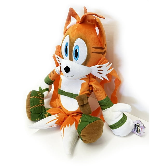 Sonic Prime Tails Jungle 17" Plush Backpack - Walmart.com