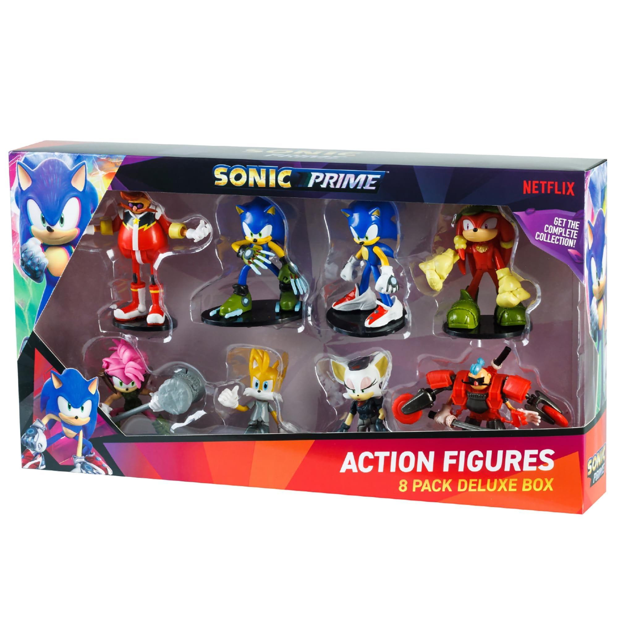 Sonic Prime Toys, 8 Figures Including 2 Rare Hiden Characters, Deluxe ...