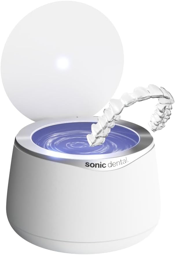 Sonic Pro Dental Cleaning Pod, 43kHz Ultrasonic Retainer Cleaner ...