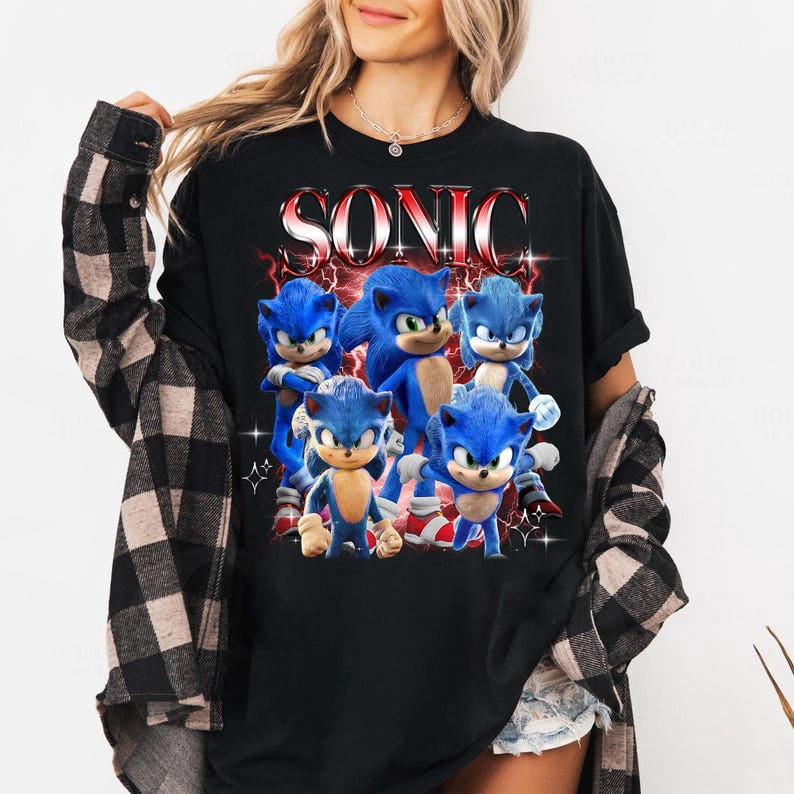 Sonic Shirt, Sonic the Hedgehog 3 Shirt, Shadow the Hedgehog Shirt ...