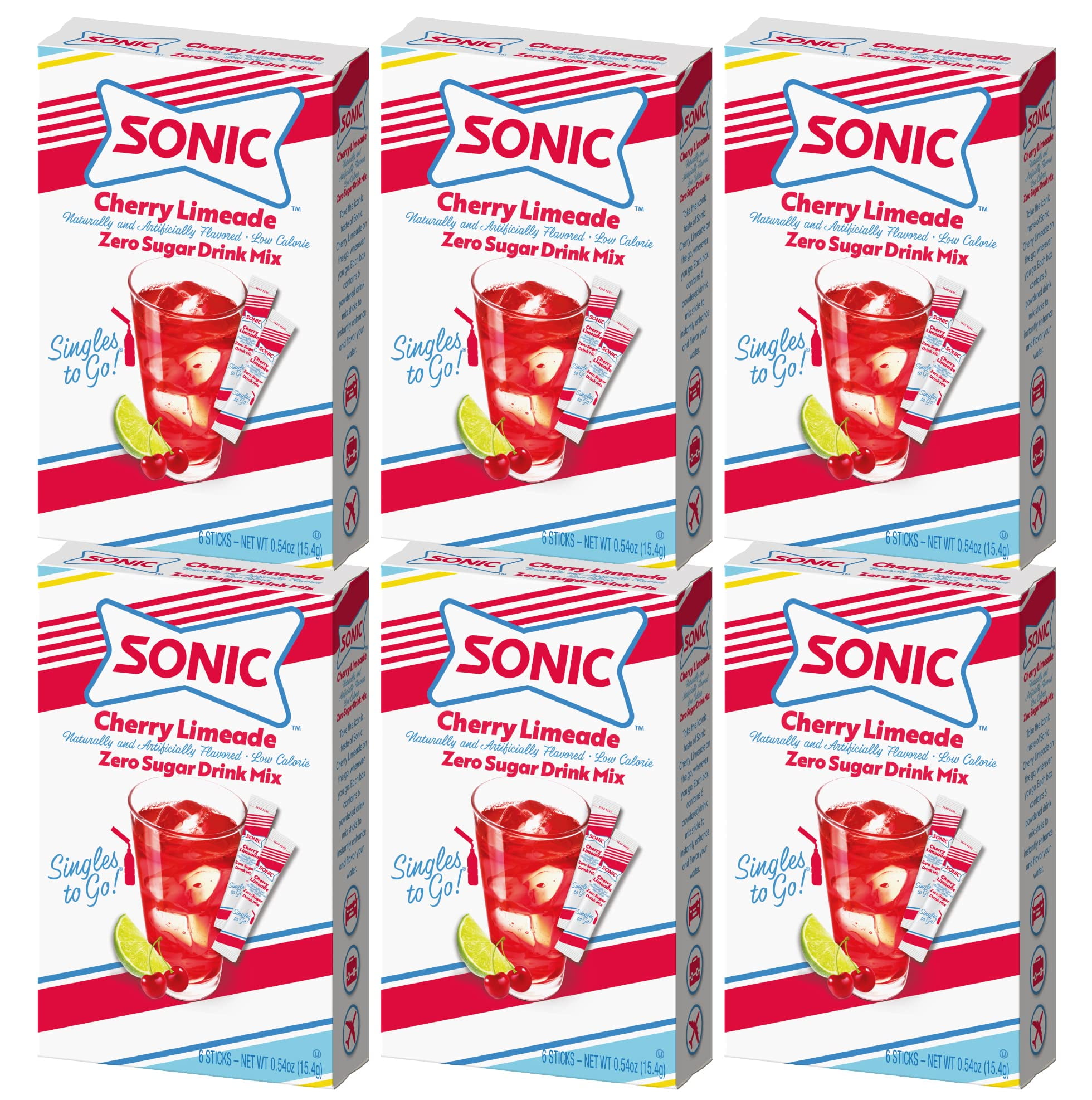 SINGLES TO GO! Cherry Limeade Drink Mix, 36 Packets - Walmart.com