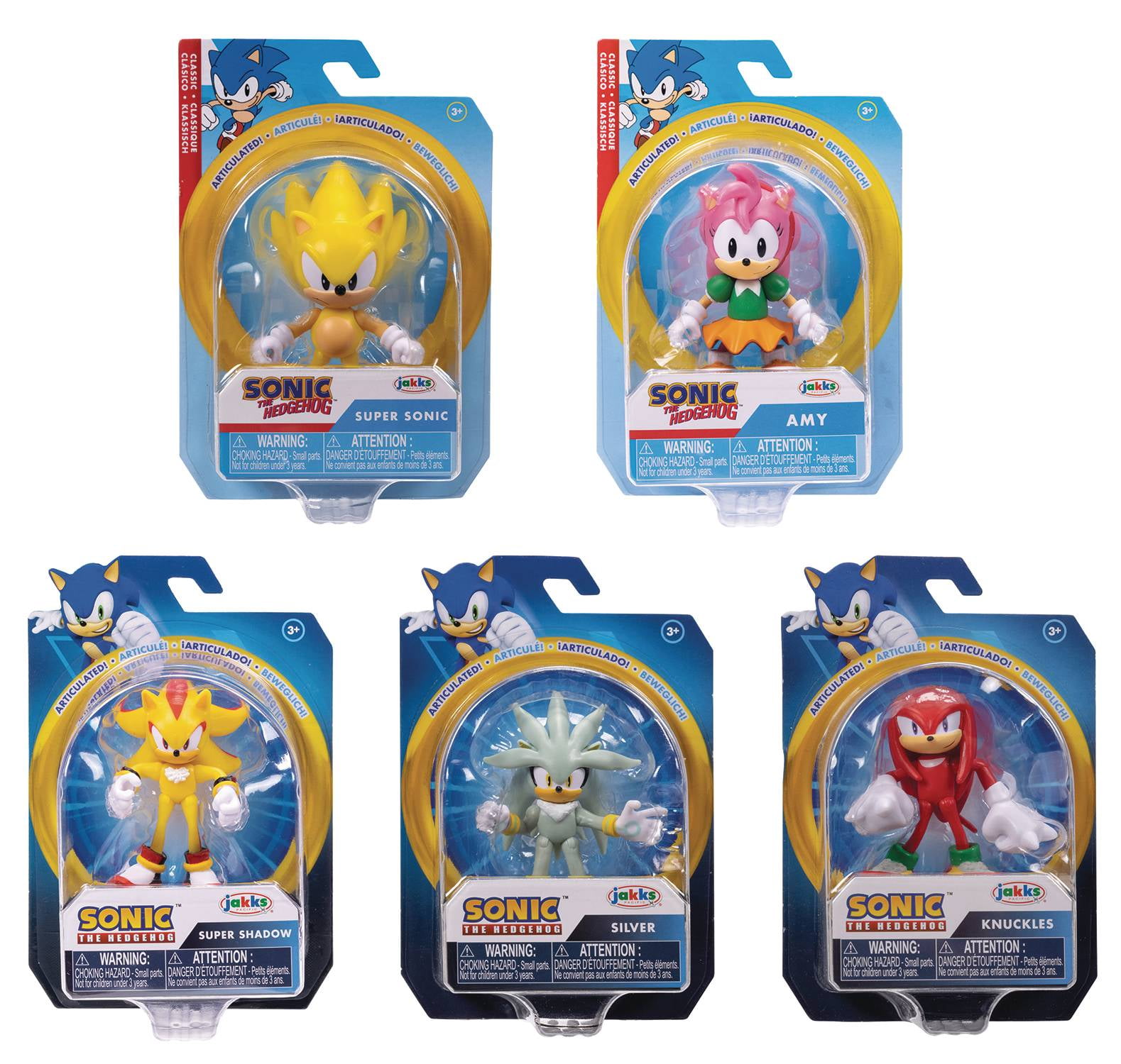 Sonic the Hedgehog Wave 7 Collectible Action Figures, 2.5 inches, Set ...