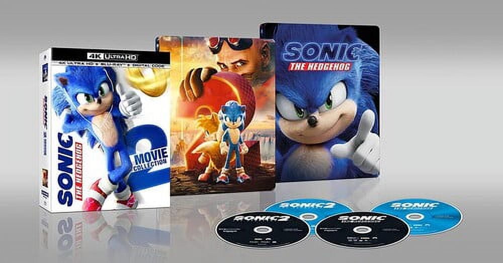 Sonic the Hedgehog 2-Movie Collection Steelbook (4K Ultra HD + Blu-ray ...