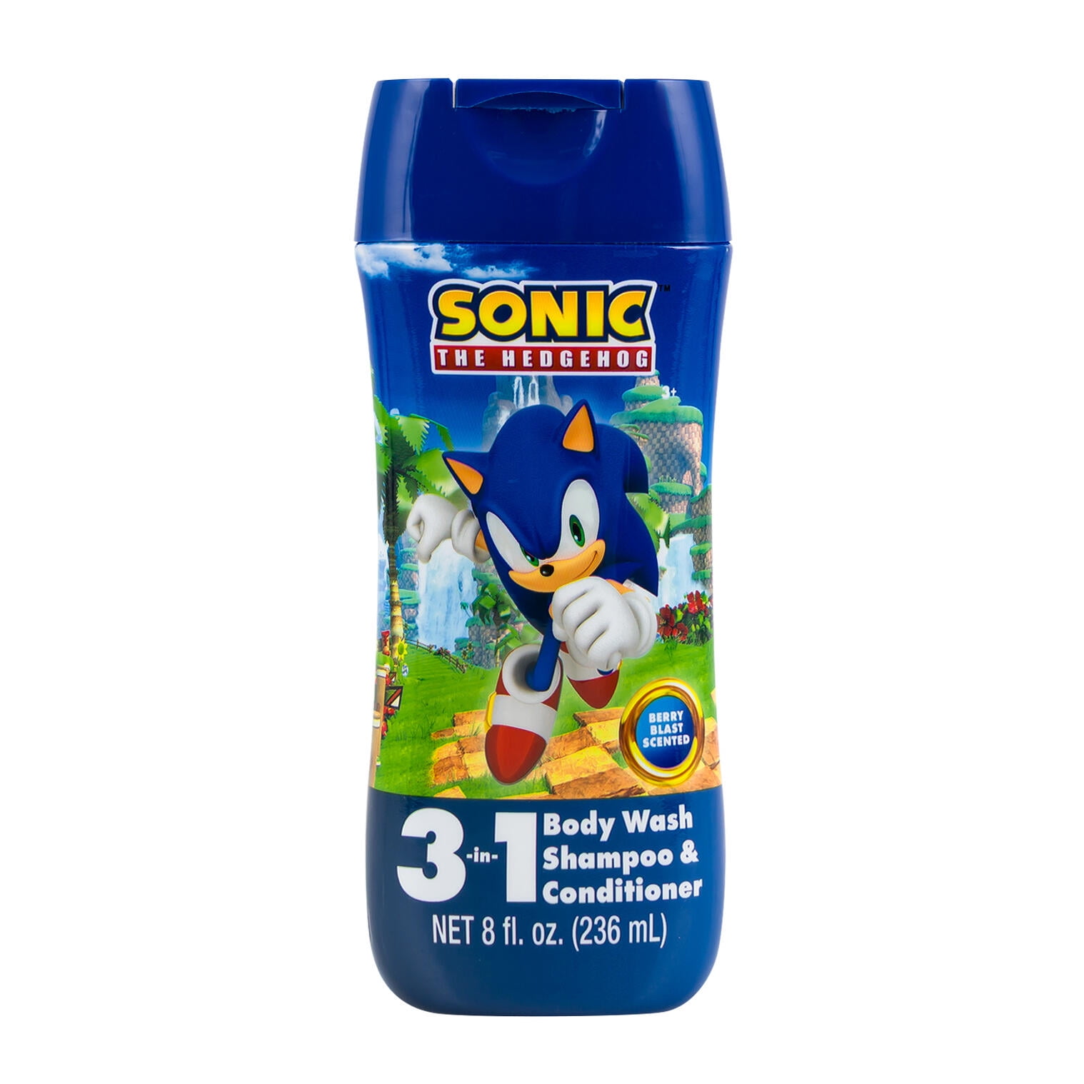 SEGA Sonic The Hedgehog 3-in-1 Body Wash Shampoo Conditioner, Berry ...