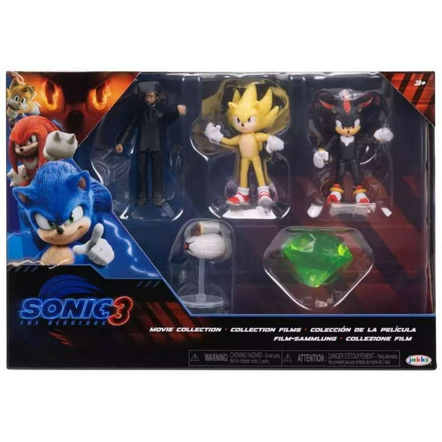 Sonic The Hedgehog 3 Movie Agent Stone, Shadow, Master Emerald, Super ...