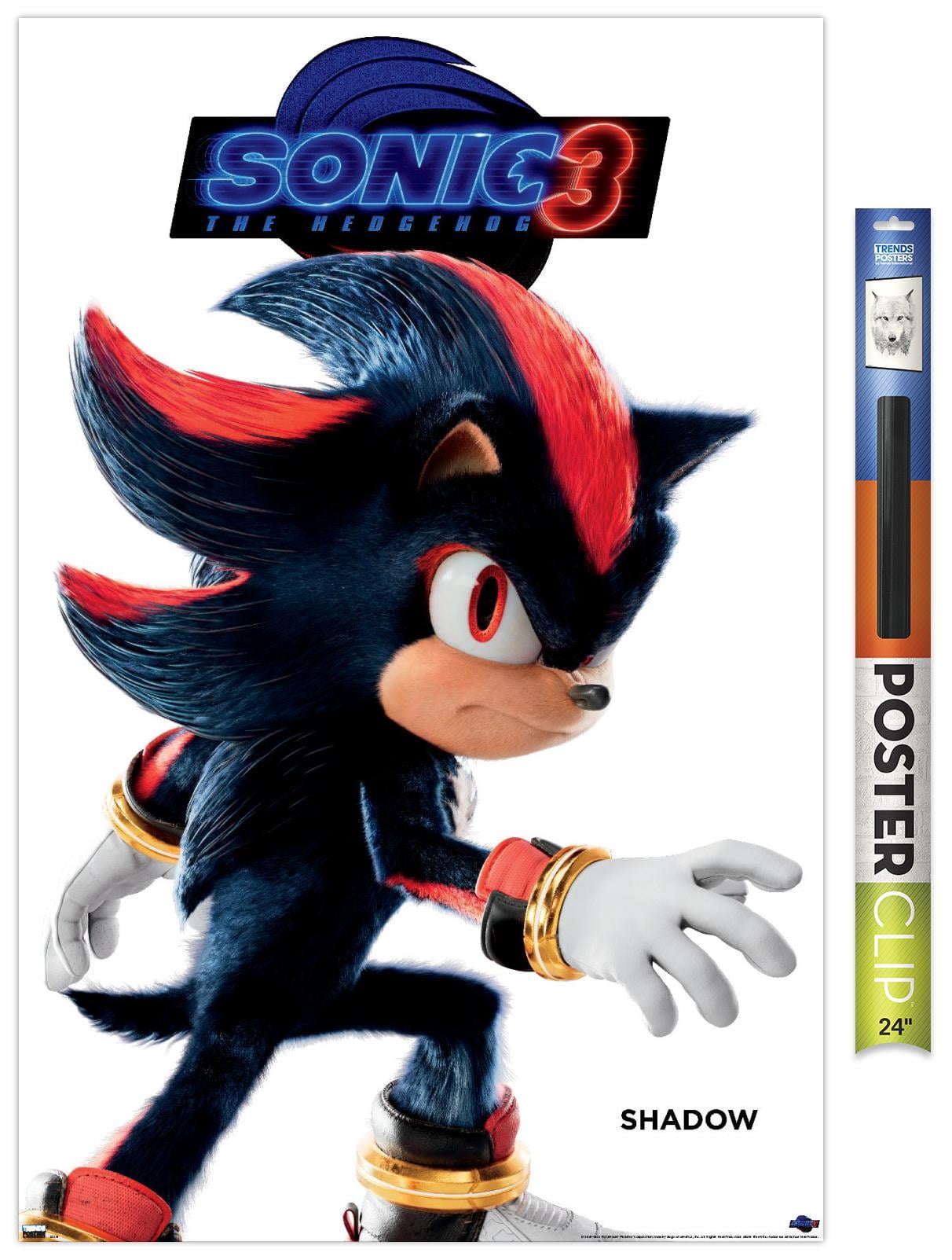 Sonic The Hedgehog 3 - Shadow Feature Series Wall Poster, 22.375" x 34 ...