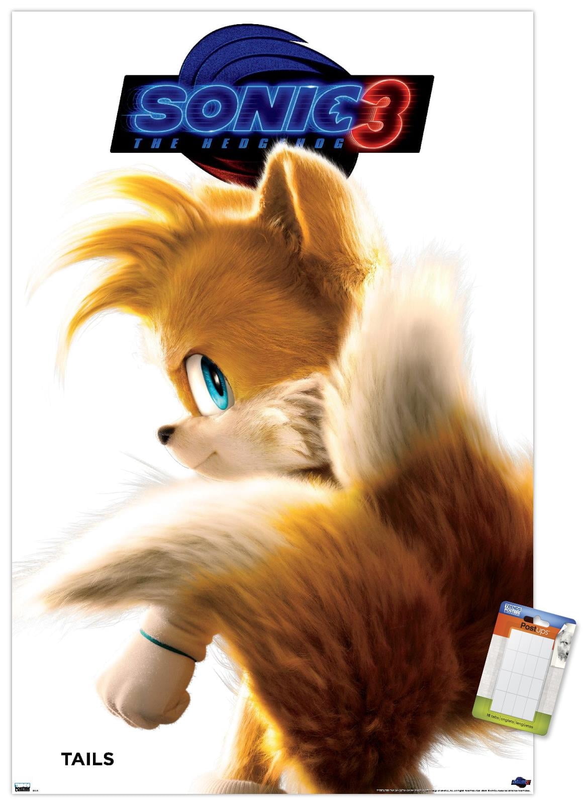 Sonic The Hedgehog 3 - Tails Feature Series Wall Poster, 22.375" x 34 ...