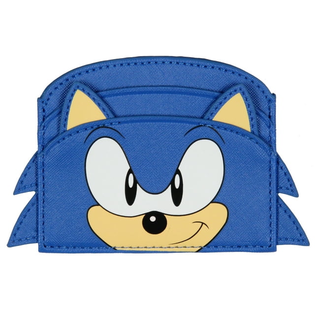 Sonic The Hedgehog 3D Classic Character Flat Slim Minimalist Wallet ...