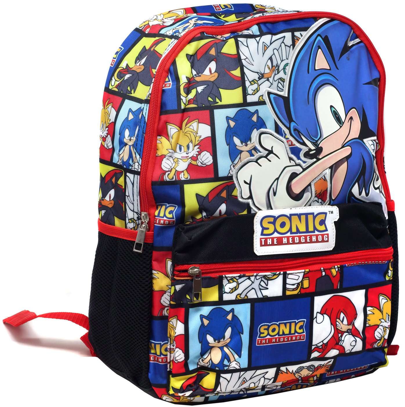 Sonic The Hedgehog 6 Character print 16" Large Backpack - Walmart.com