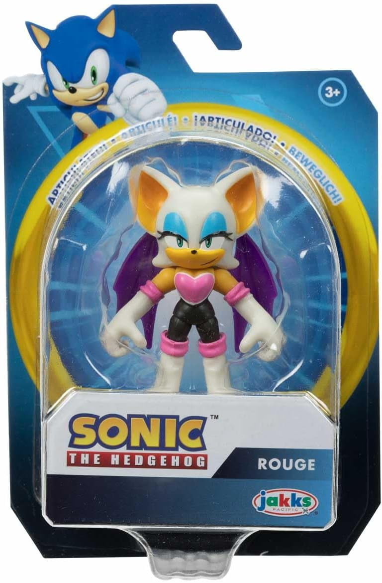Sonic The Hedgehog Action Figure 2.5 Inch Rouge Collectible Toy ...