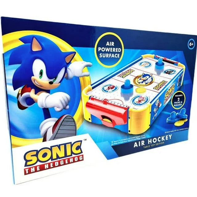Sonic The Hedgehog Family Game: Compact Air Hockey Table Top Edition ...