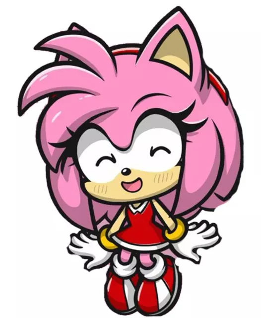 Sonic The Hedgehog Amy Small Stickers Phone Decal Water Bottle Stickers ...