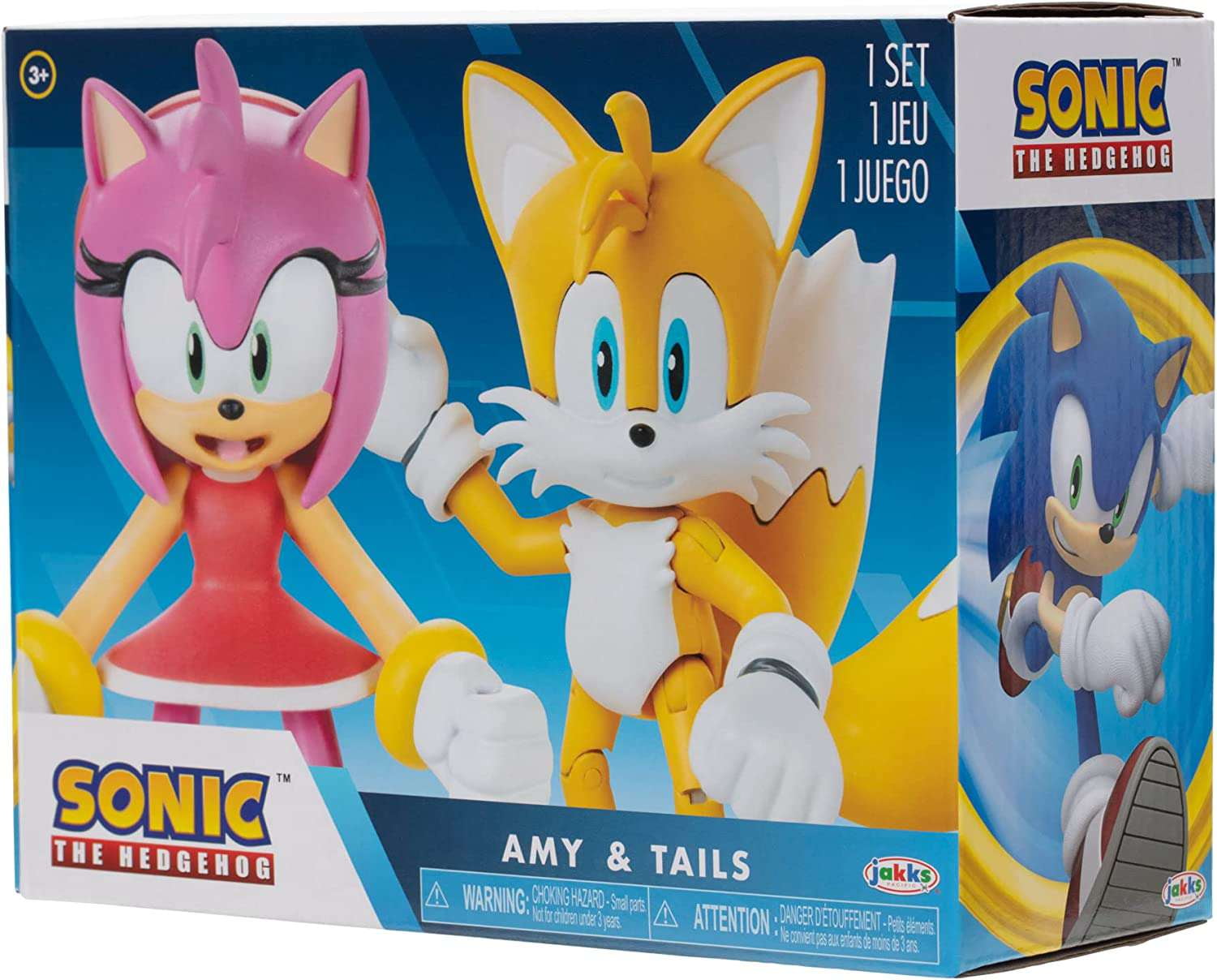 Sonic the Hedgehog - Modern Amy & Tails 4" Action Figures Classic Set ...