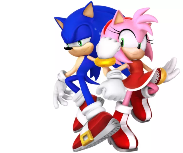 Sonic The Hedgehog And Amy Stickers Phone Decal Water Bottle Stickers ...