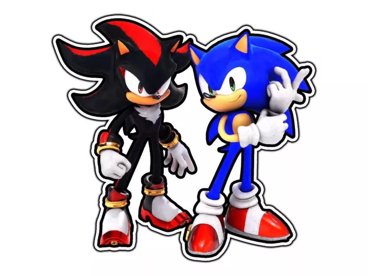 Sonic The Hedgehog And Shadow Waterproof Sticker Phone Decal Water ...