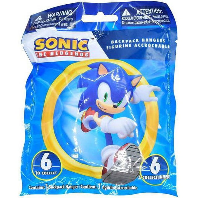 Sonic The Hedgehog Backpack Hangers Mystery Pack (1 RANDOM Clip On ...