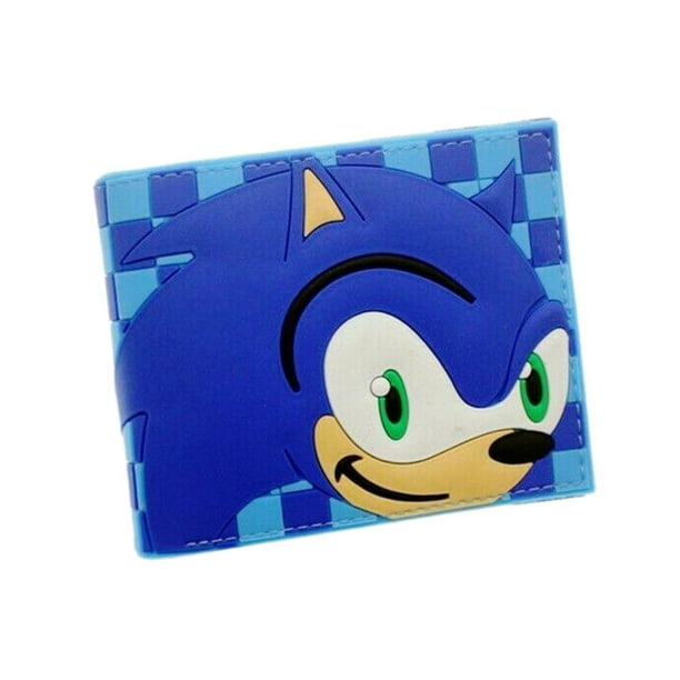Sonic The Hedgehog Big Character Face Blue Bi-Fold Wallet - Walmart.com