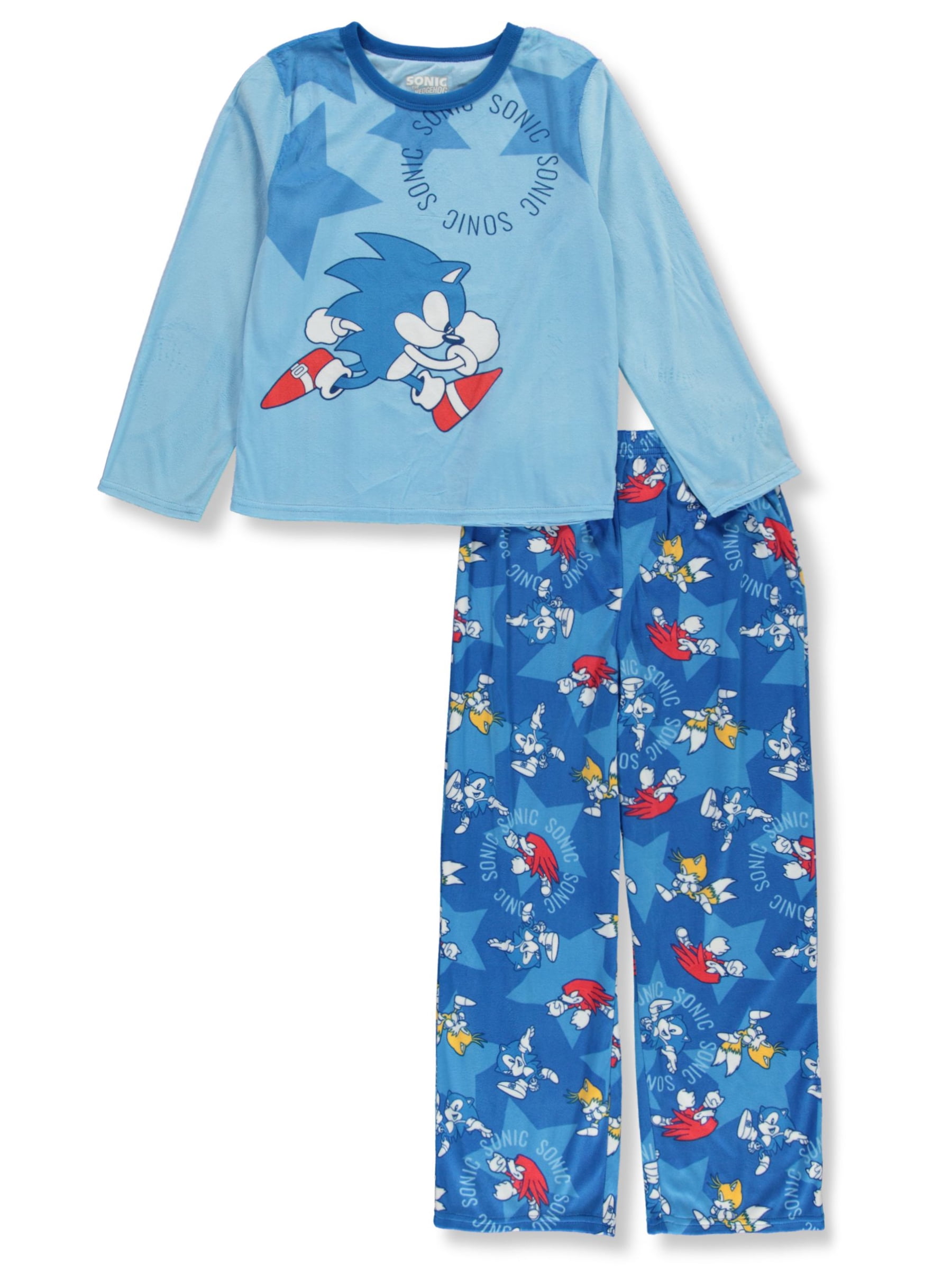 Sonic The Hedgehog Boys' 2-Piece Knuckles Tails Pajamas Set Color ...