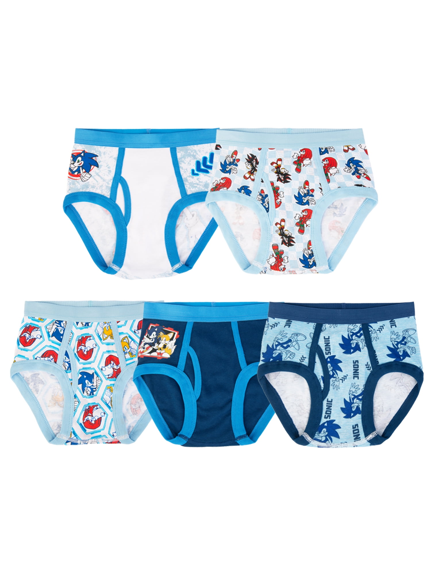 Brandclub - Sonic The Hedgehog Boys Cotton Brief Character Underwear, 5 ...