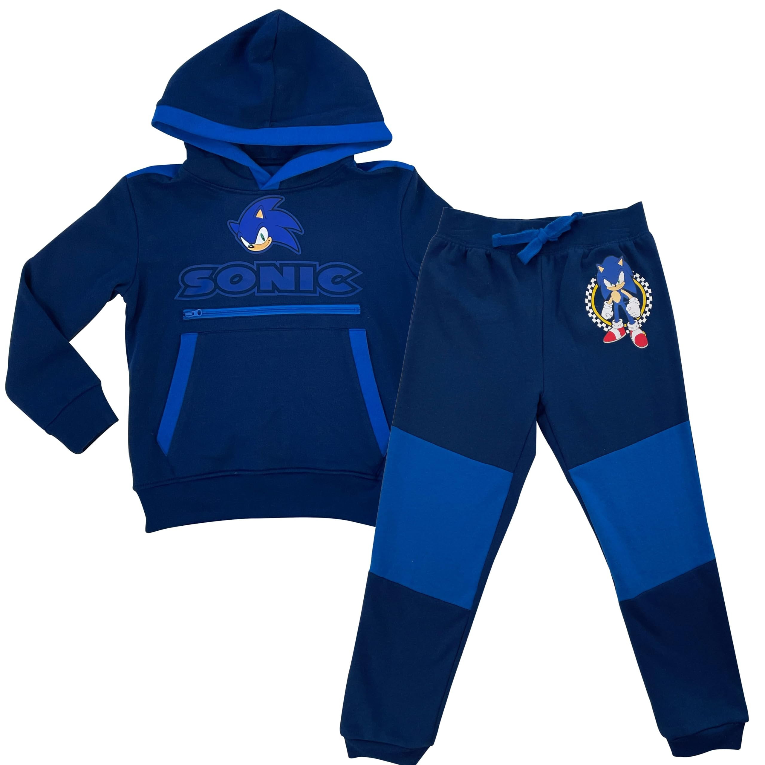Sonic The Hedgehog Boys Graphic Hoodie and Jogger Pants 2-Piece Outfit ...