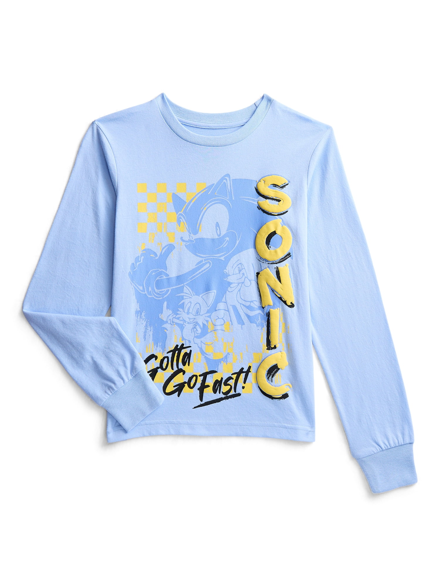 Sonic the Hedgehog Boys Graphic Tee with Long Sleeves, Sizes XS-2XL ...