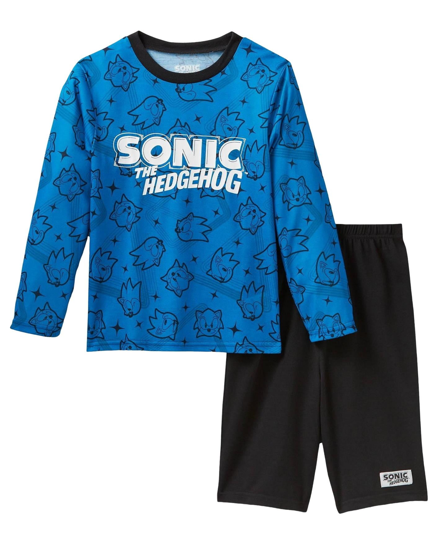 Sonic The Hedgehog Boys Pajamas, 2 Piece Sleepwear Set, Sonic The ...