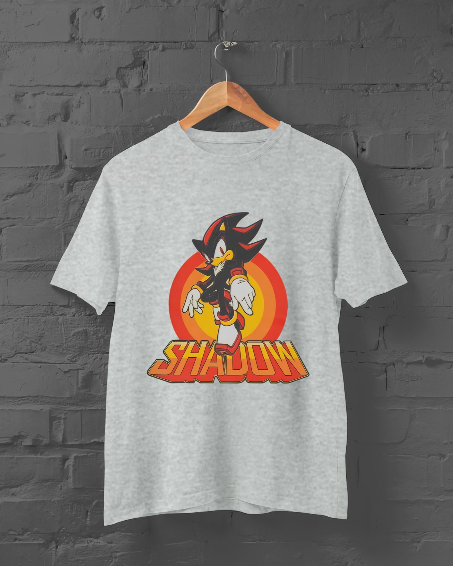 Sonic The Hedgehog Boys Shirt Shadow The Hedgehog Tee Black Crew Neck ...