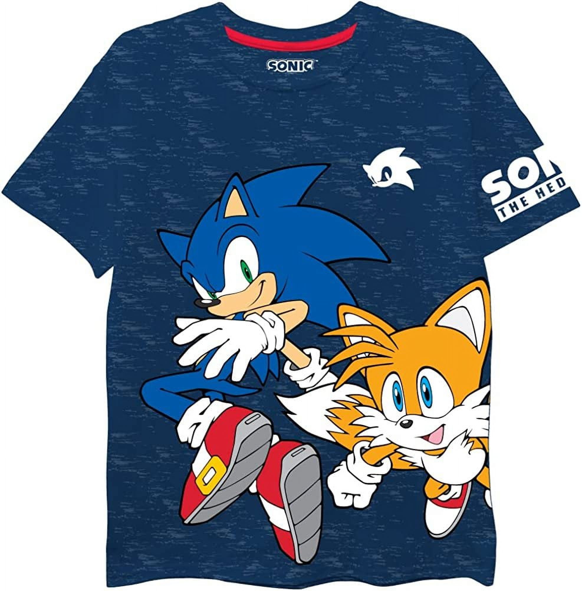 Sonic The Hedgehog Boys Short Sleeve T-Shirt - Little and Big Boy Sizes ...