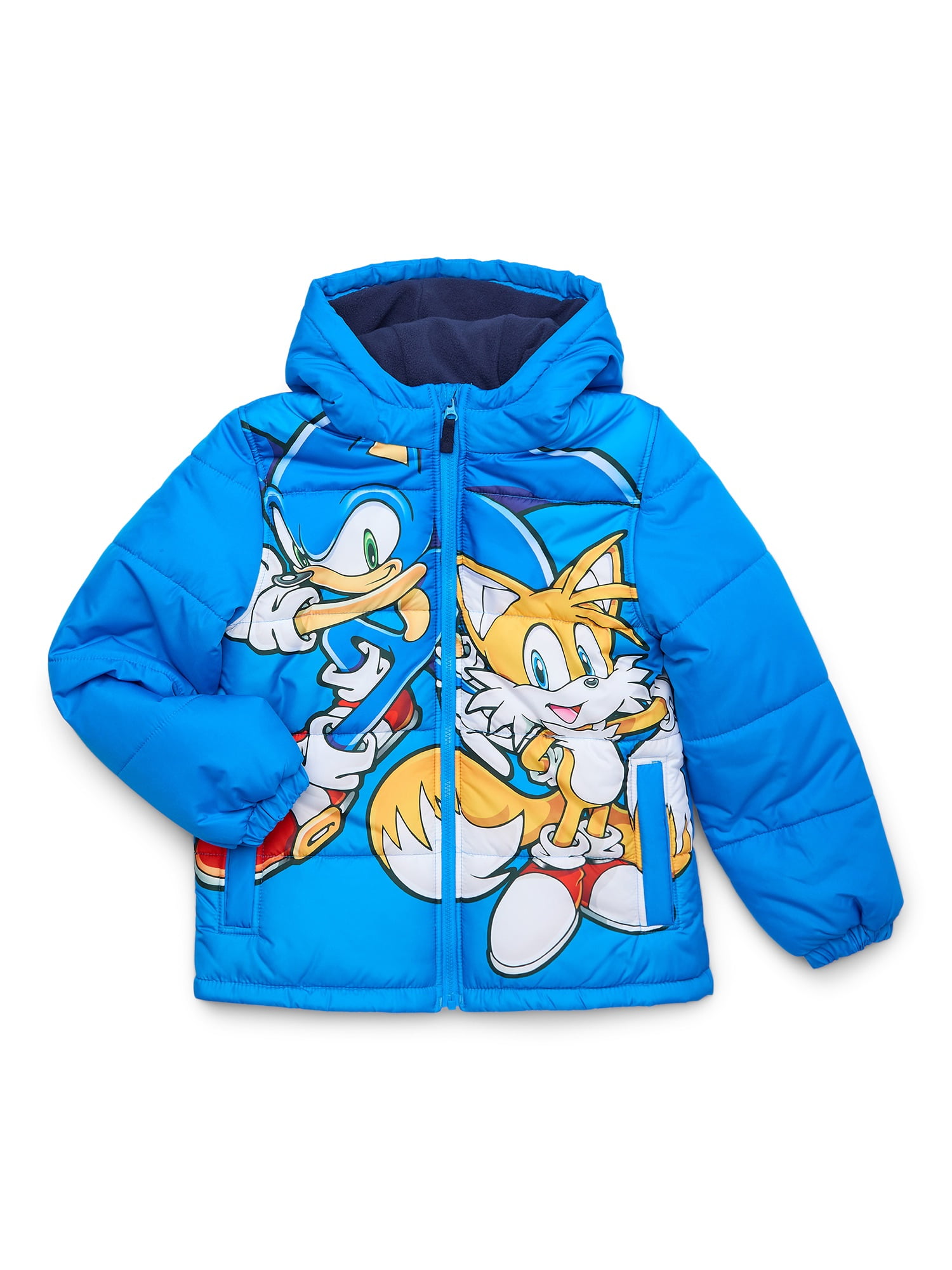 Sonic the Hedgehog Boys Puffer Coat, Sizes 4-14 - Walmart Business Supplies