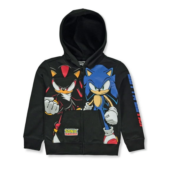 Sonic The Hedgehog Boys' Zipper Shadow Hoodie Color: black Size: 8 ...