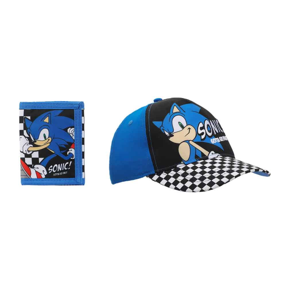 Sonic The Hedgehog Character & Checkered Patterns 2-Piece Curved ...
