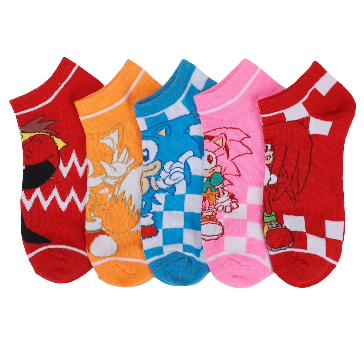 Sonic The Hedgehog Characters Women's 5-Pair Ankle Socks - Walmart.com