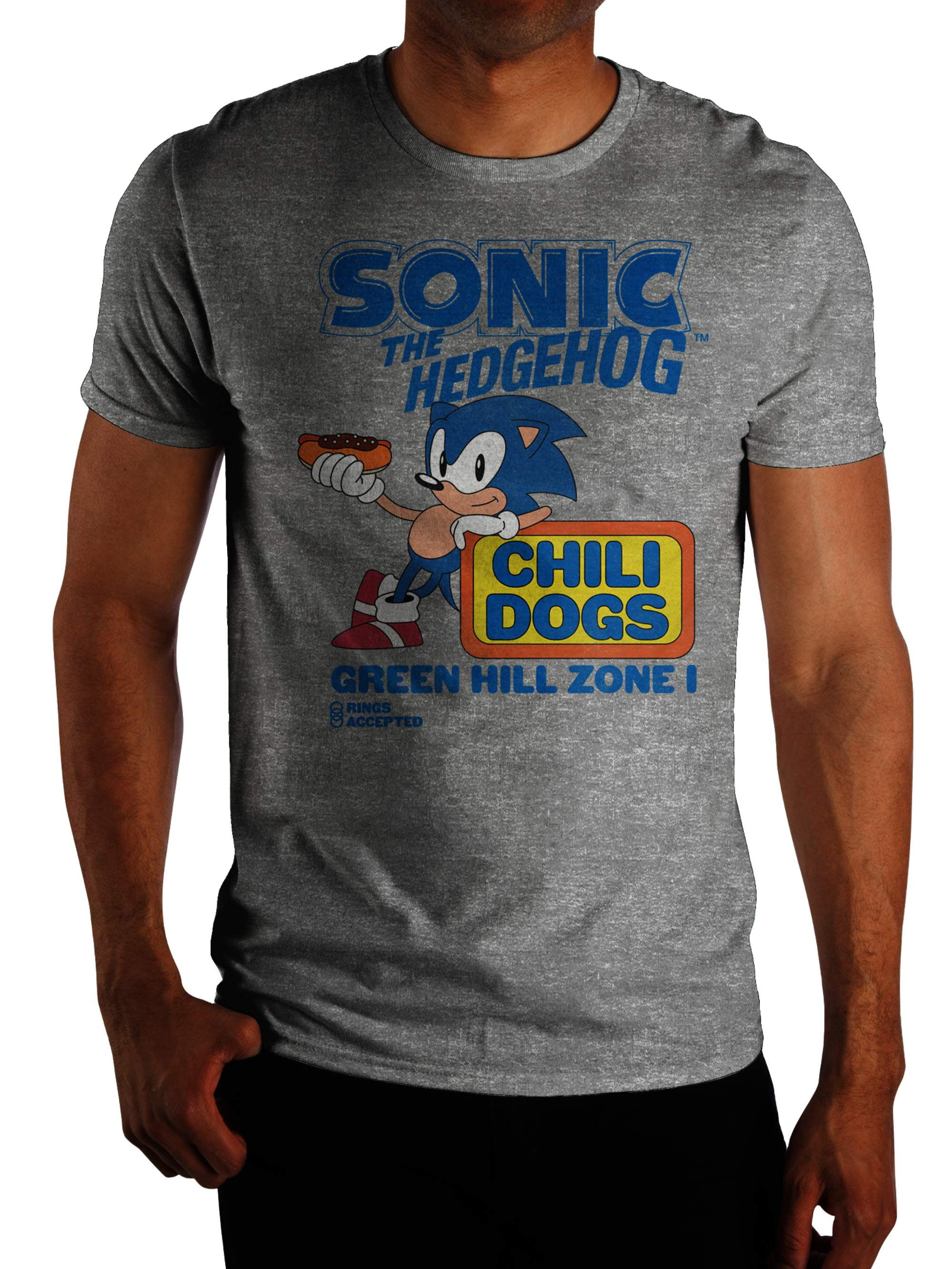 Sonic The Hedgehog Chili Dog Men's and Big Men's Graphic T-shirt ...