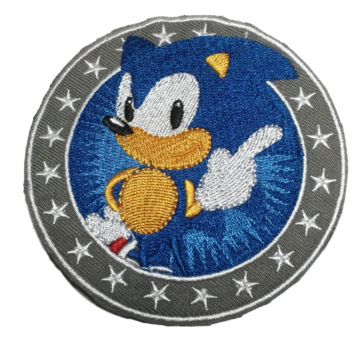 Sonic The Hedgehog Classic Pose Iron On Round Patch - Walmart.com