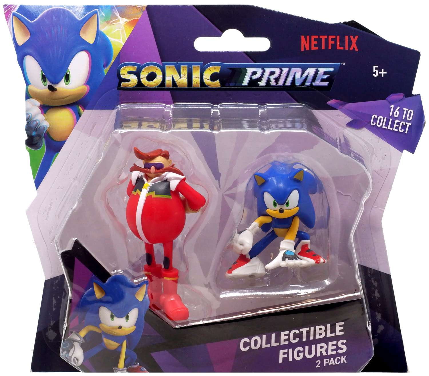 Sonic The Hedgehog Collectible Figures Dr. Eggman & Sonic Mini Figure 2 ...