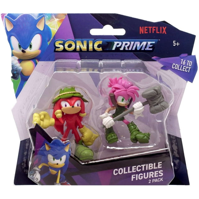 Sonic The Hedgehog Collectible Figures Knuckles & Amy Mini Figure 2 ...