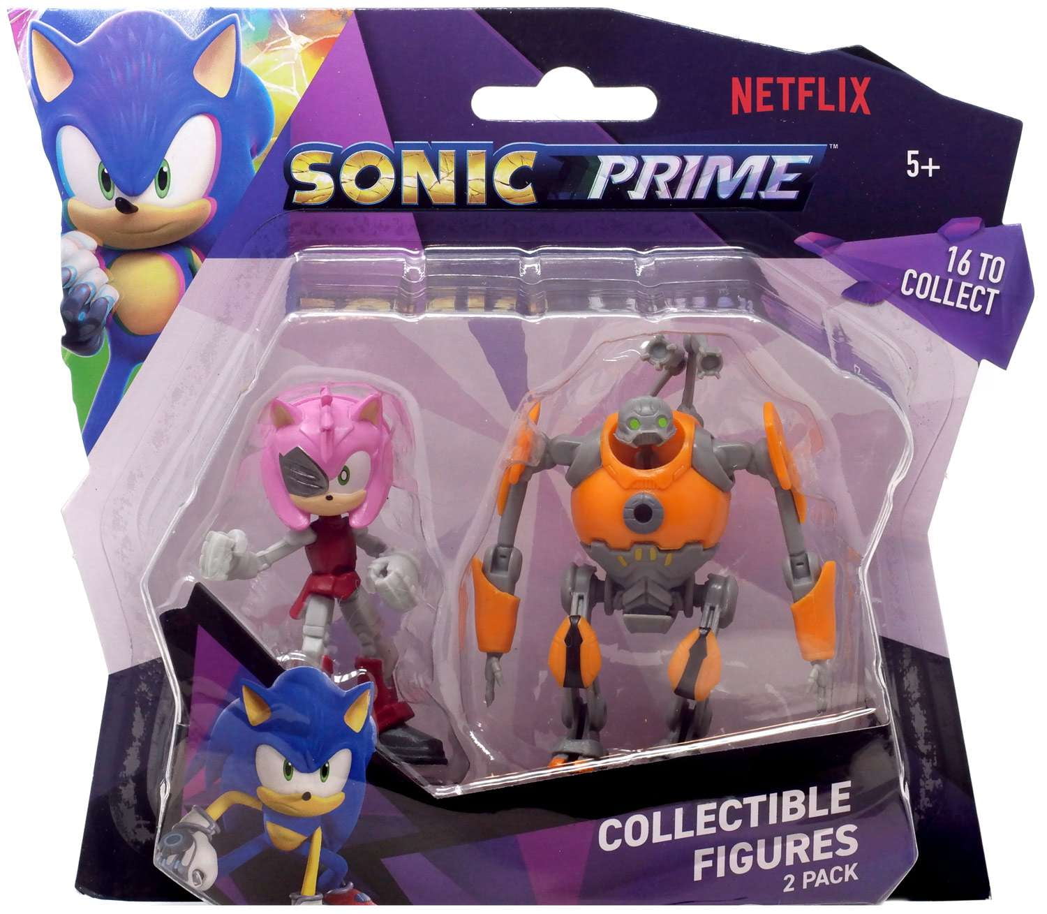 Sonic The Hedgehog Collectible Figures Metal Amy & Eggforcer Mini ...
