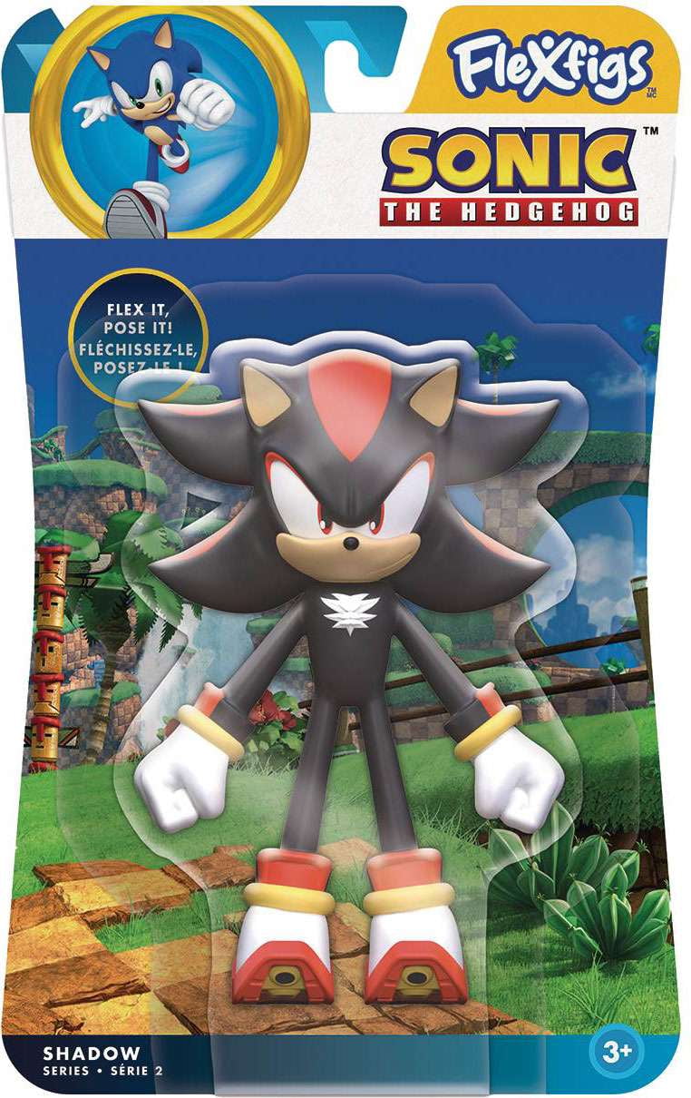Sonic The Hedgehog Flexfigs Shadow Bendable Figure - Walmart.com