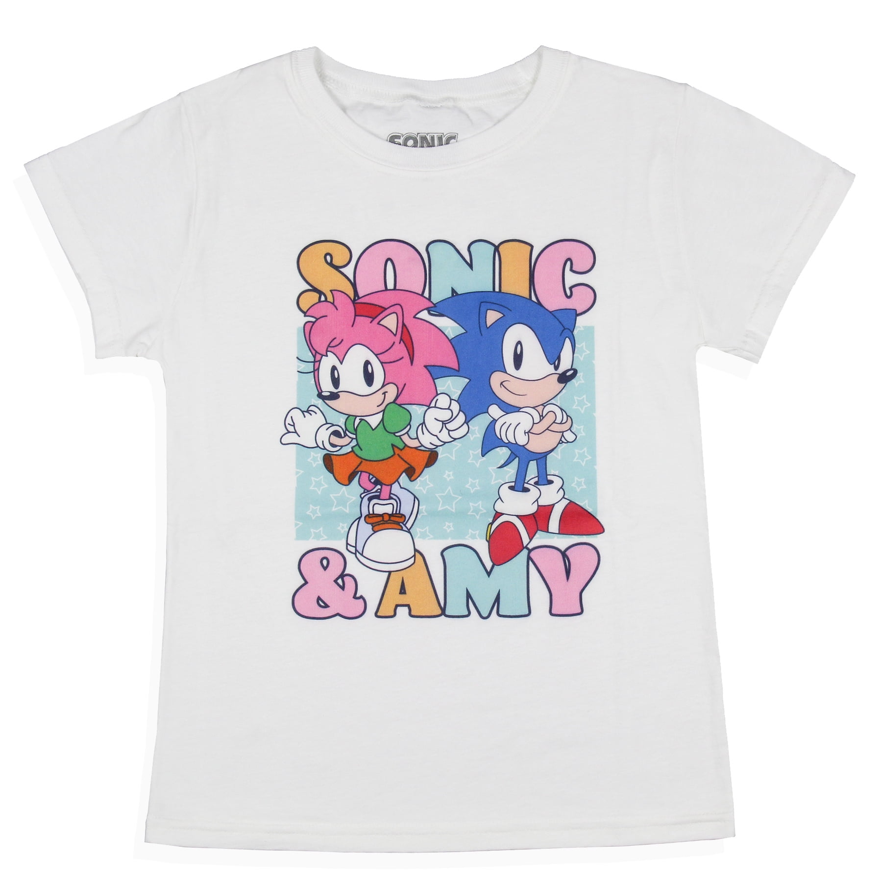 Sonic The Hedgehog Girls' Amy Rose And Sonic Youth Video Game T-Shirt ...