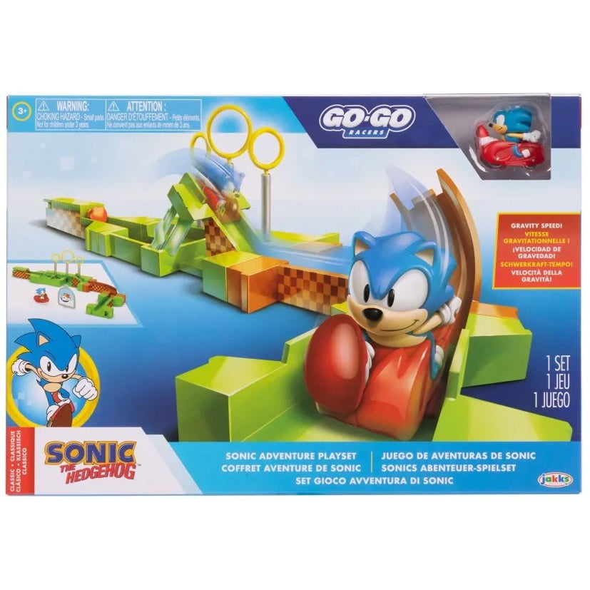 Sonic The Hedgehog Go Go Racers Tails Adventure Deluxe Playset ...