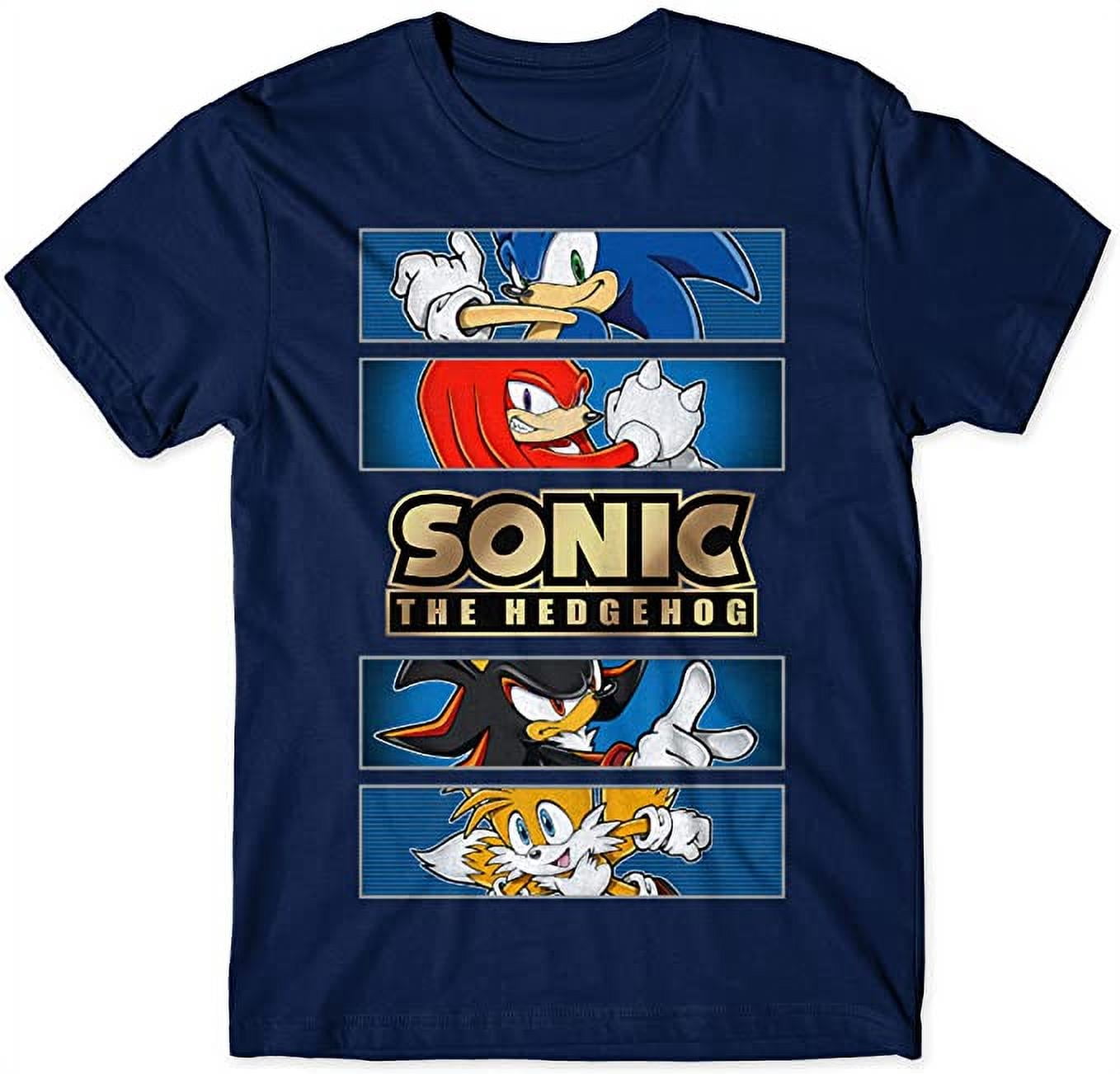 SEGA Sonic The Hedgehog Gold Foil Logo T-Shirt, Kids Apparel Featuring ...