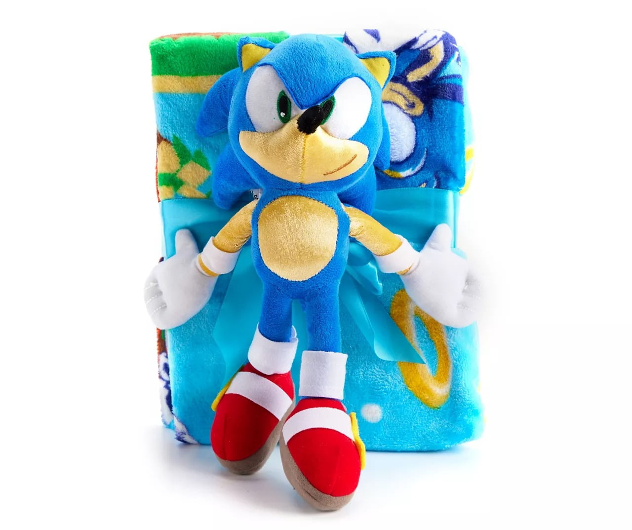 Sonic The Hedgehog Hugger Plush and Blanket Throw Set, 46" X 60 ...
