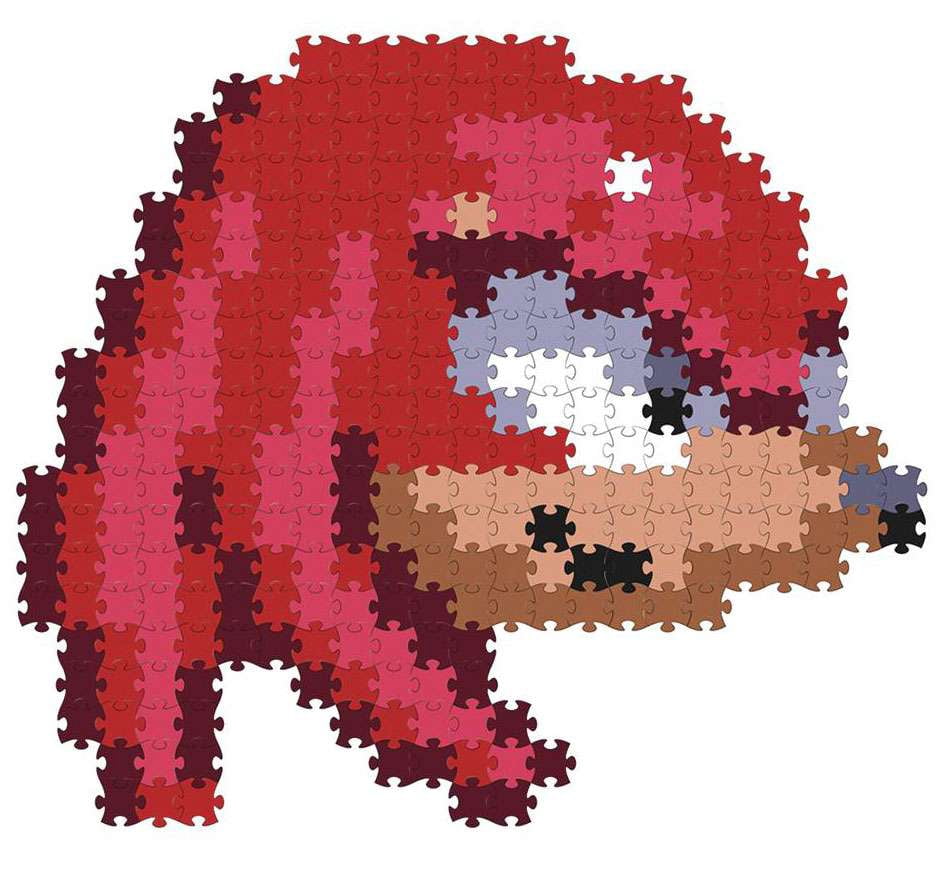 Sonic The Hedgehog Jixelz Remix Shadow Head Puzzle (250 Pieces ...